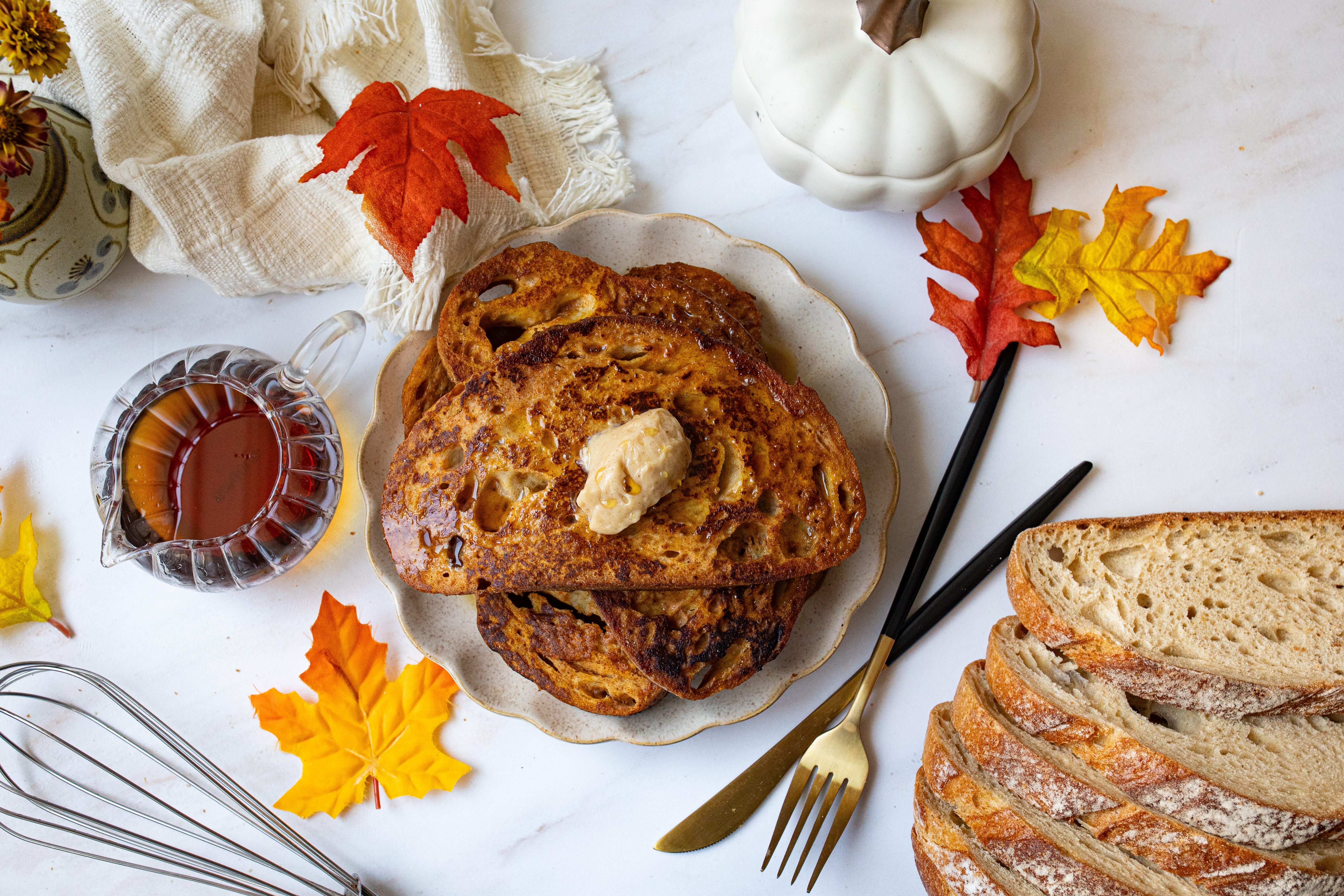 Pumpkin Spice French Toast with Pumpkin Spice Butter – ACE Bakery®